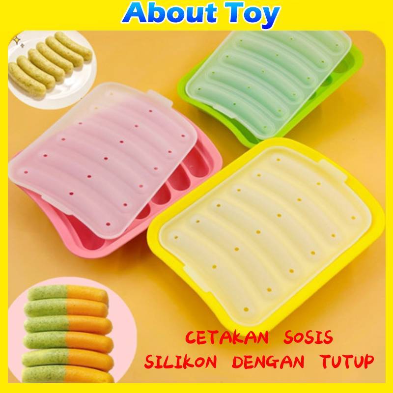 Jual Cetakan Sosis Silikon Dengan Tutup Cetekan Nugget Naget Kukus ...
