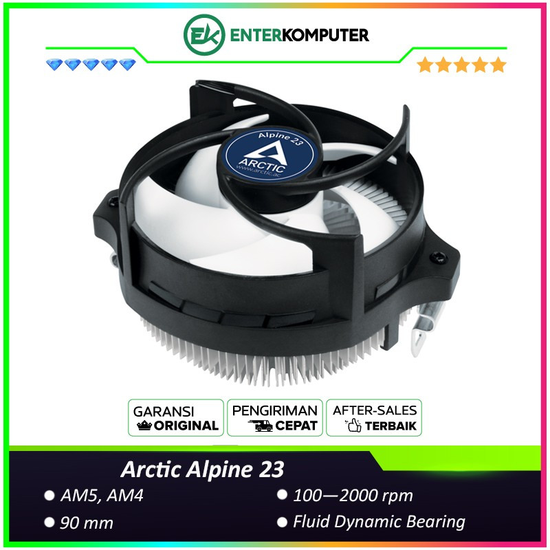 Jual Arctic Alpine 23 Compact AMD CPU Cooler for AM5/AM4 | Shopee Indonesia