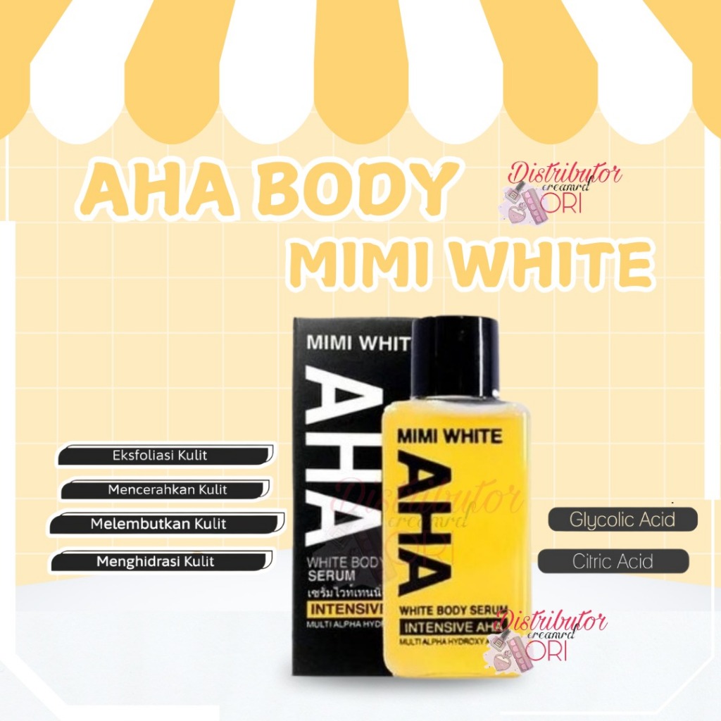 Jual BPOM ORIGINAL AHA Mimi White Body Booster Bright Serum / READY ...