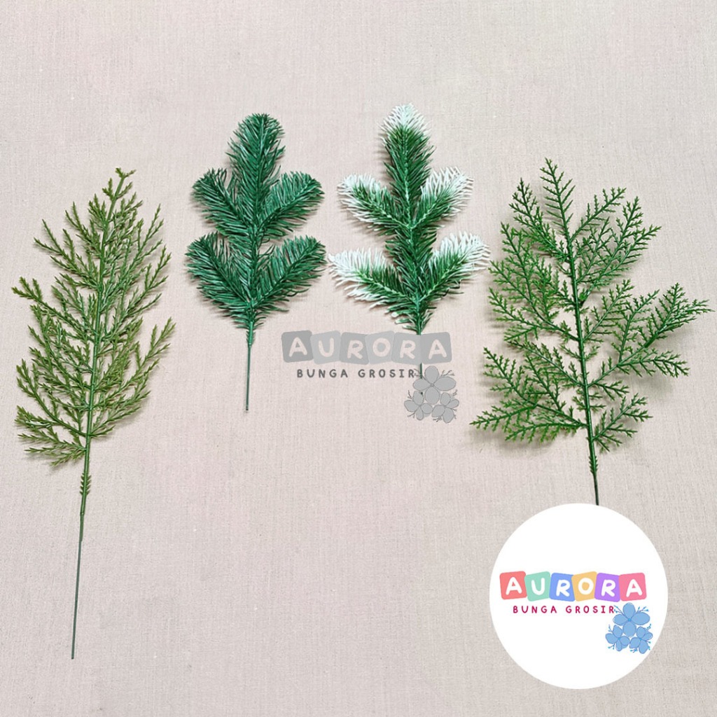 Jual Artifical Pine Cypress Branch Daun Palsu Bunga Palsu Daun Plastik ...