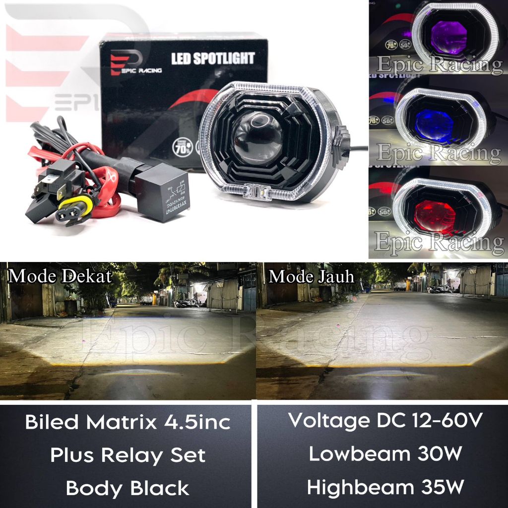 Jual ORIGINAL PROJIE BILED MATRIX X1 4.5 INC + RELAY SET TERBARU High ...