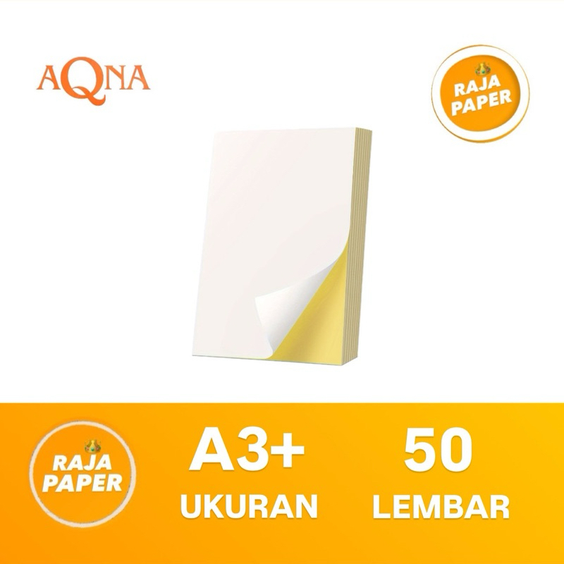 Jual Kertas Sticker Chromo Glossy Ukuran A3+ 50 Lembar By AQNA ( 320 Mm ...