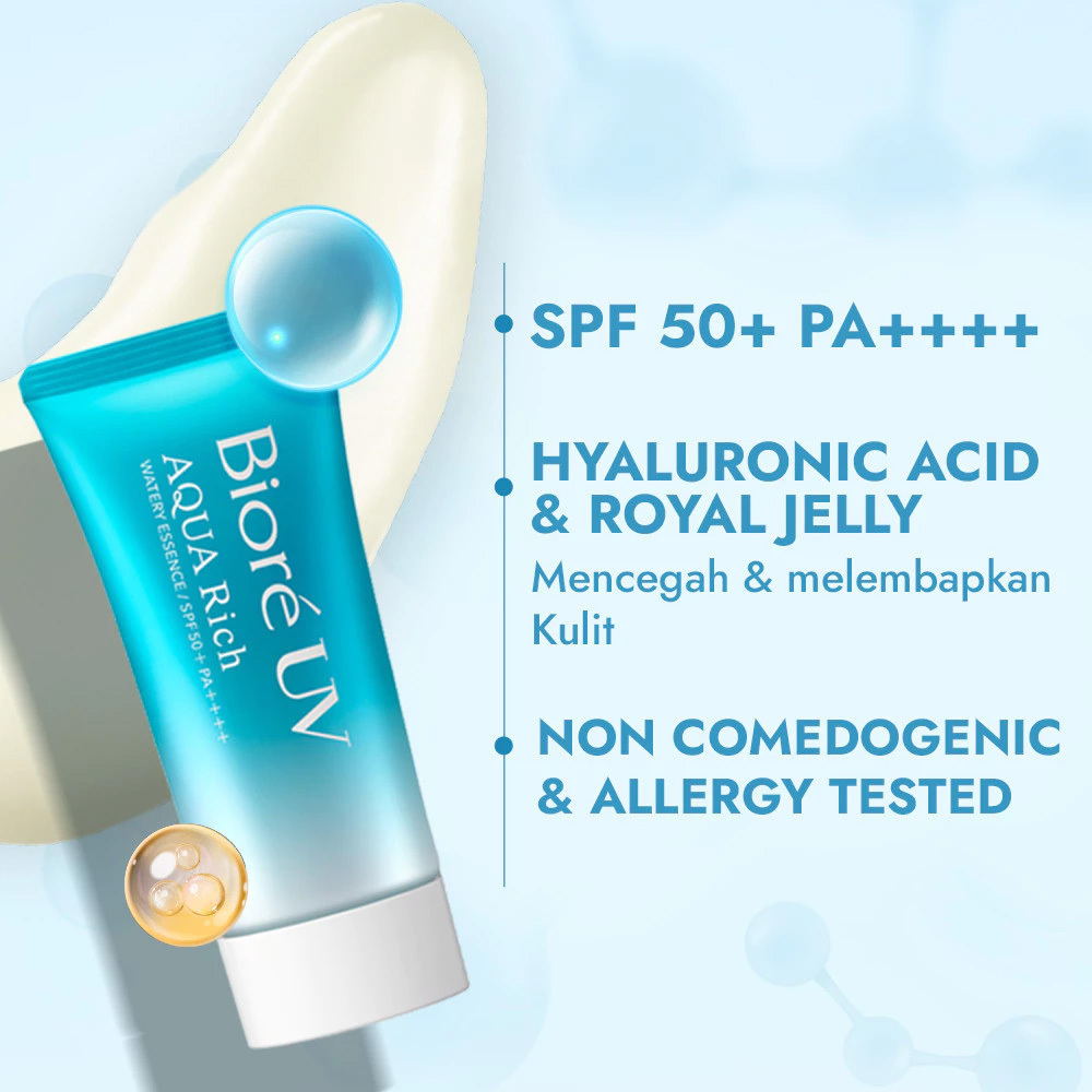 Jual Biore UV Aqua Rich Watery Essence SPF 50+ PA++++ 50GR | Shopee Indonesia