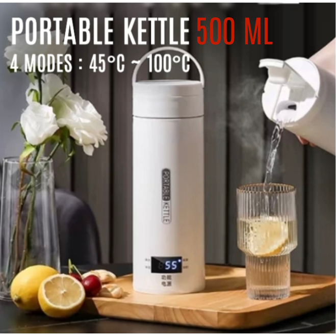 Jual Pemanas Air Listrik Portable 500ml / Thermos Kettle Portable ...