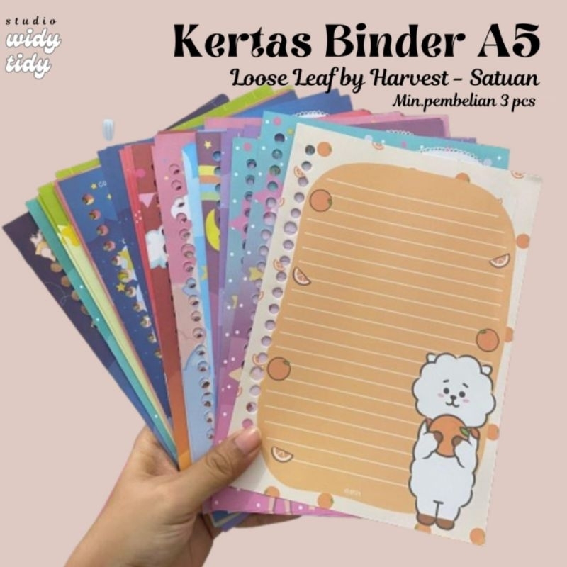 Jual Kertas Binder Harvest A5 Loose Leaf Satuan - Bebas Pilih Karakter ...