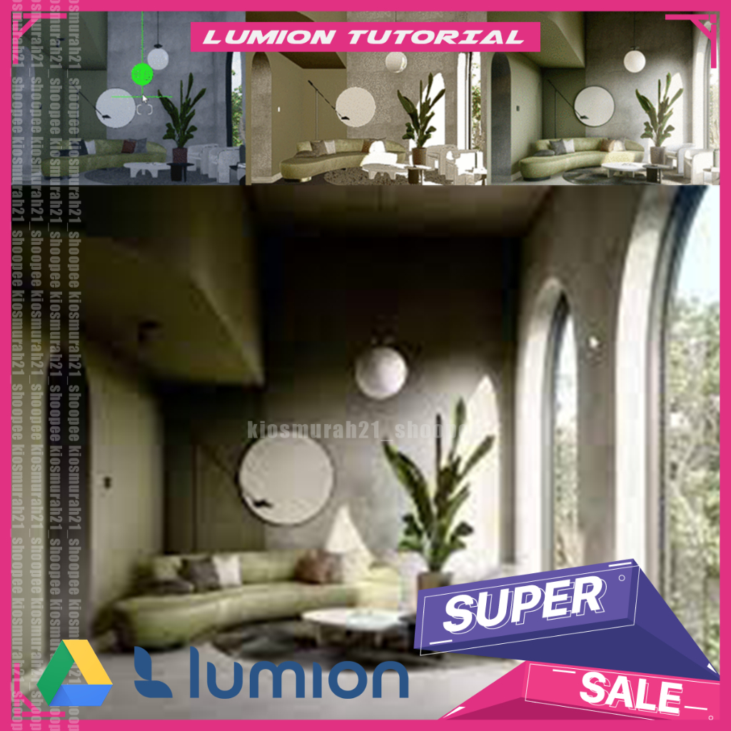 Jual LUMION - Photorealism for Interior Spaces with Lumion Lumion Pro Livesync Ray Tracing ...