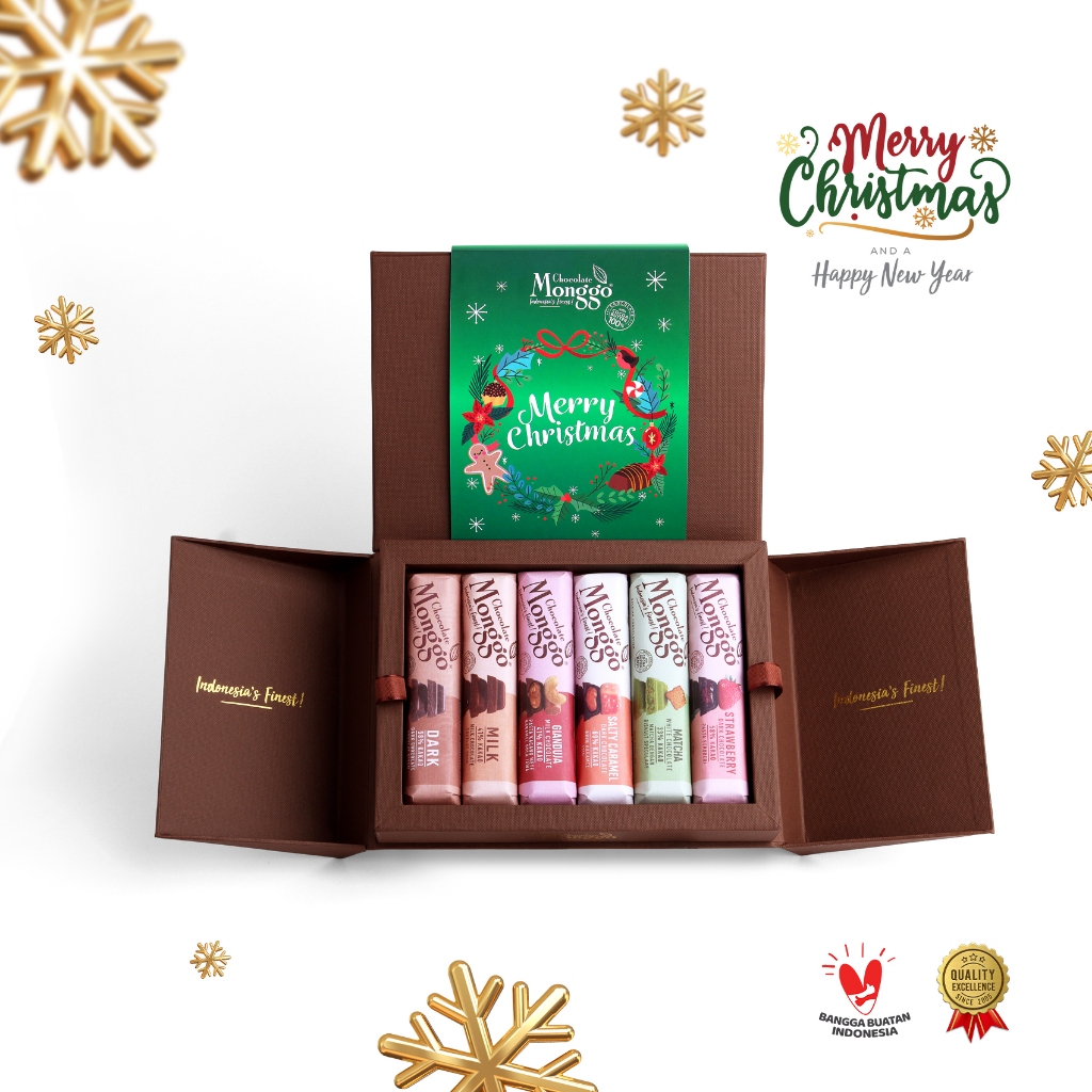Jual Chocolate Monggo | Chocolate Gift Box 6x40gr Bars l Coklat Kado ...