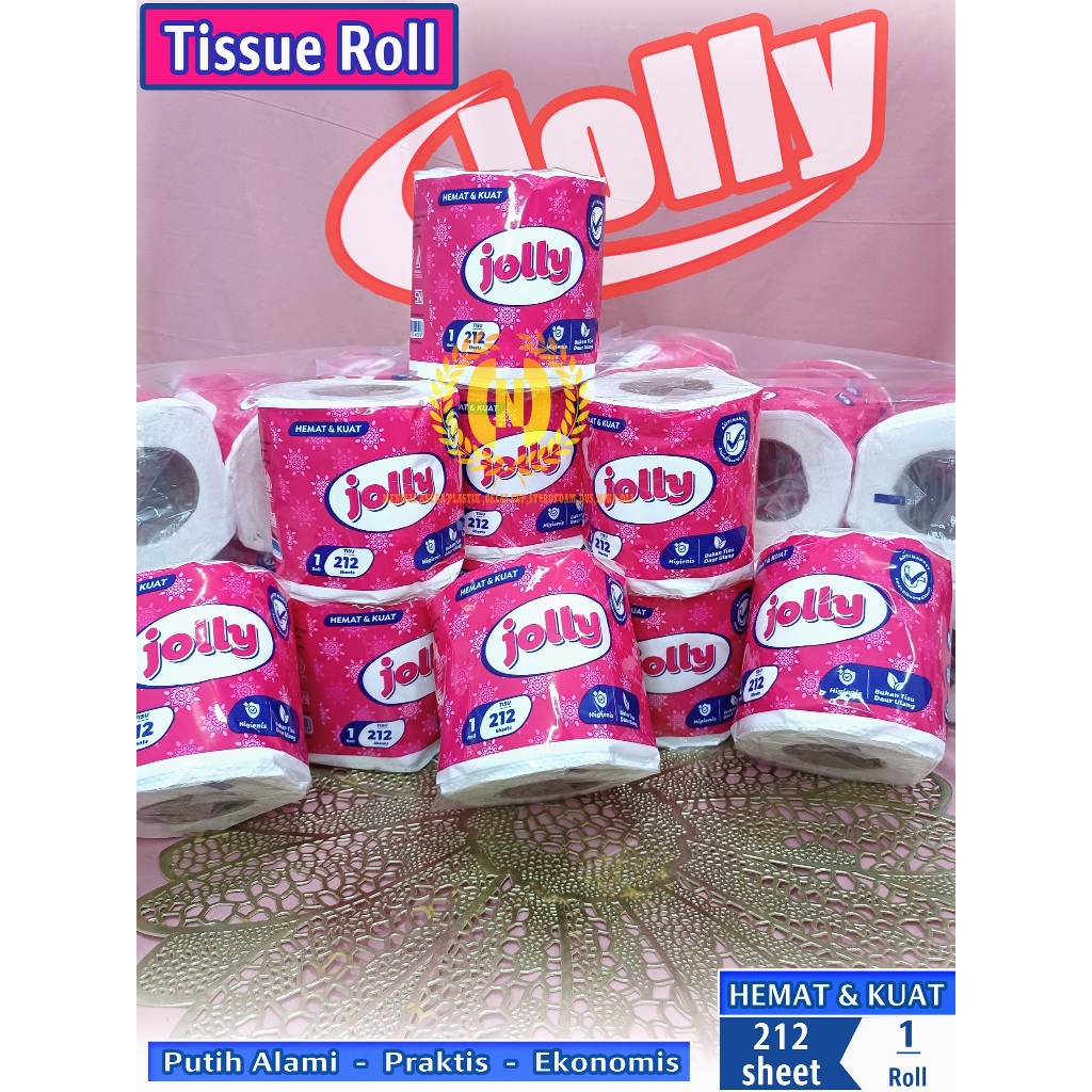 Jual TISU JOLLY 1 ROLL 212 sheet |Tissue Jolly 212 sheet |Jolly ROLL ...