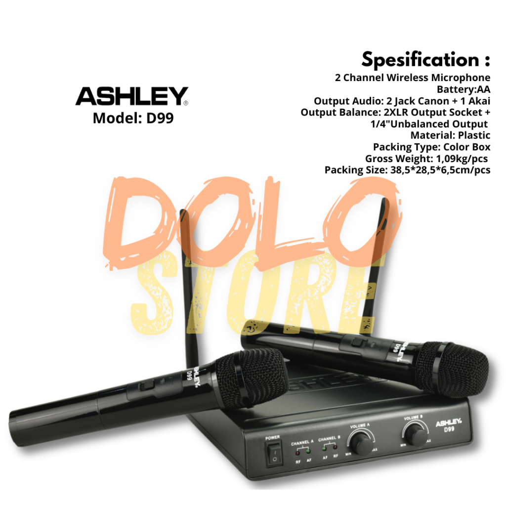 Jual MIC WIRELESS ORIGINAL ASHLEY D99 | Shopee Indonesia