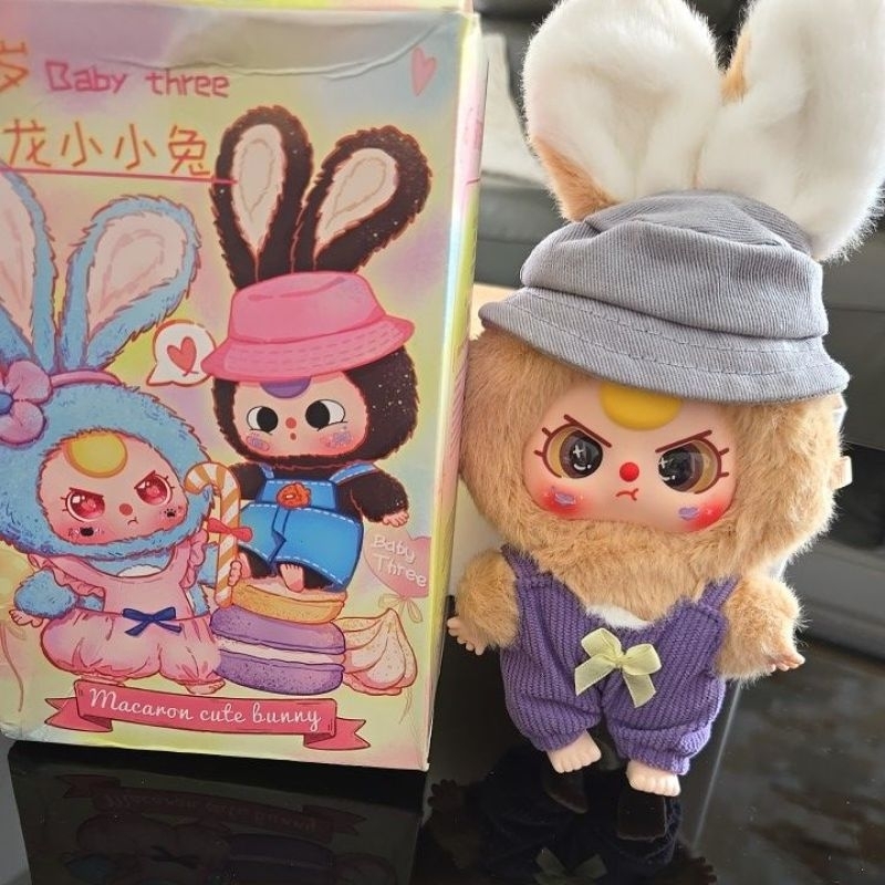 Jual Baby three / BB3 macaroon warna cokelat mata marah, ready JKT ...