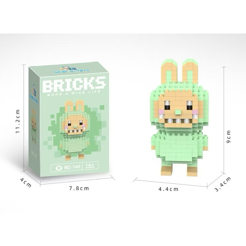 Jual BRICKS LABUBU premium Susun Blok Bangunan Mini Kartun Bricks DIY ...