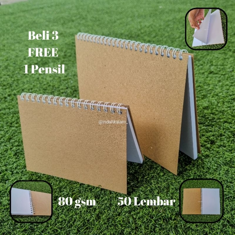 Jual Buku Notebook Spiral Bending A5 A6 50 Lembar - Buku Catatan Cover ...