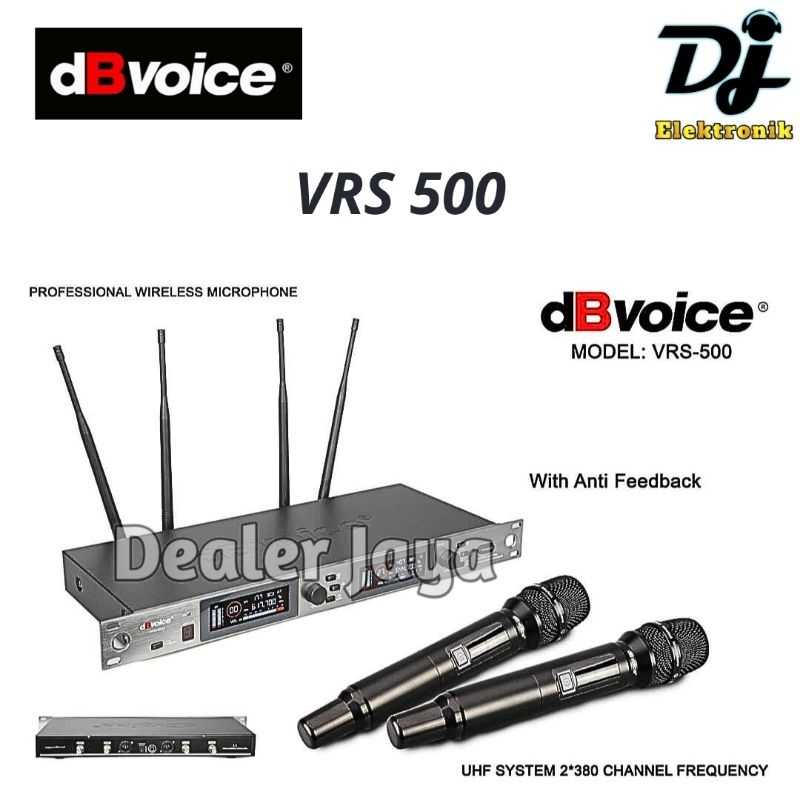 Jual Mic Wireless DB Voice VRS 500 / VRS500 - 2 Mic Hand (dBVoice ...