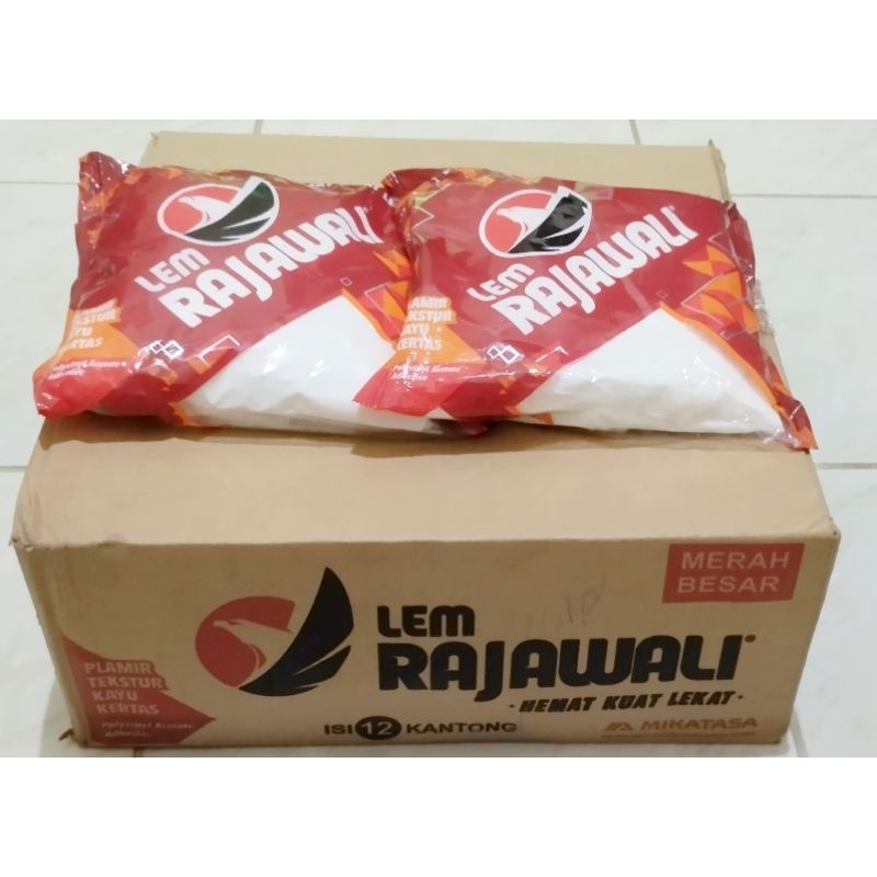 Jual Lem Rajawali kemasan merah besar 700-800 gr || Lem PVAC putih ...
