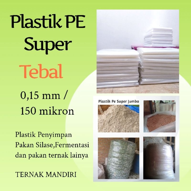Jual PLASTIK SILASE PE ORI TEBAL 150 Micron/0,15 mm | wadah silase dan ...