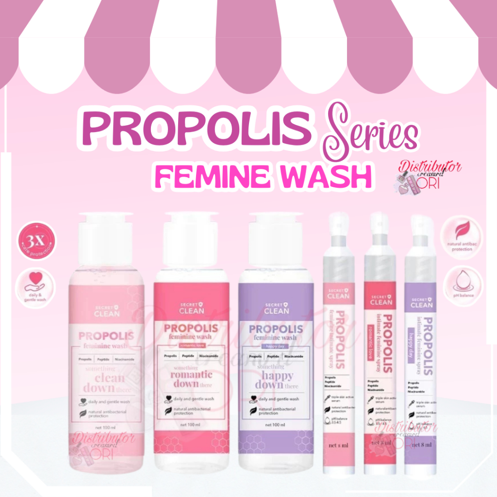 Jual Secret Clean Propolis Feminine Wash 100ml Happy Day | BPOM ungu ...