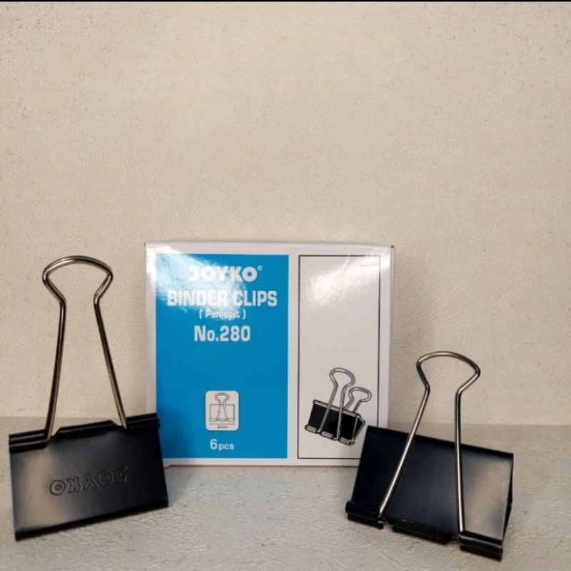 Jual Penjepit kertas / binder clip Joyko no.280 [12pcs] | Shopee Indonesia