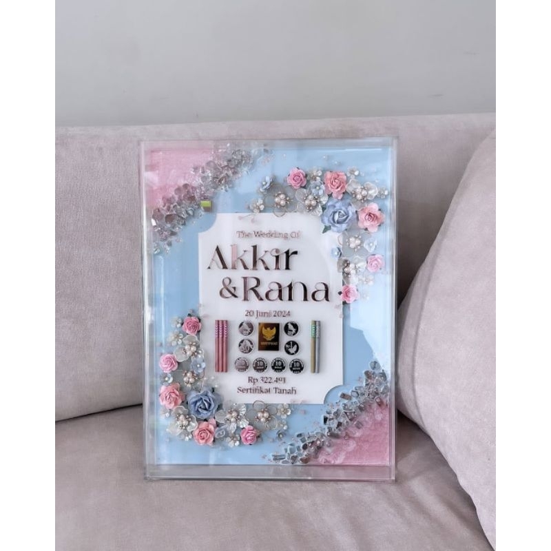 Jual Bingkai Mahar akrilik / Mahar Pernikahan modern | Shopee Indonesia