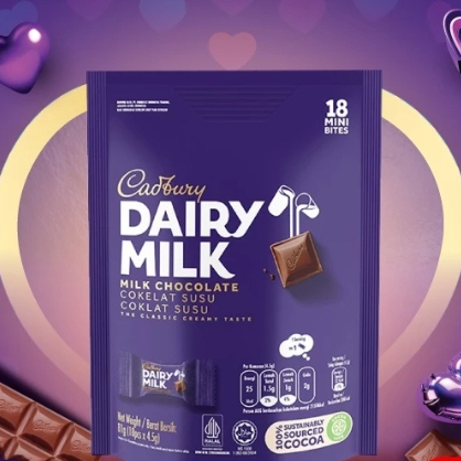 Jual CADBURY DAIRY MILK MINI BITES 18 Pcs X 4,5 Gram | Shopee Indonesia