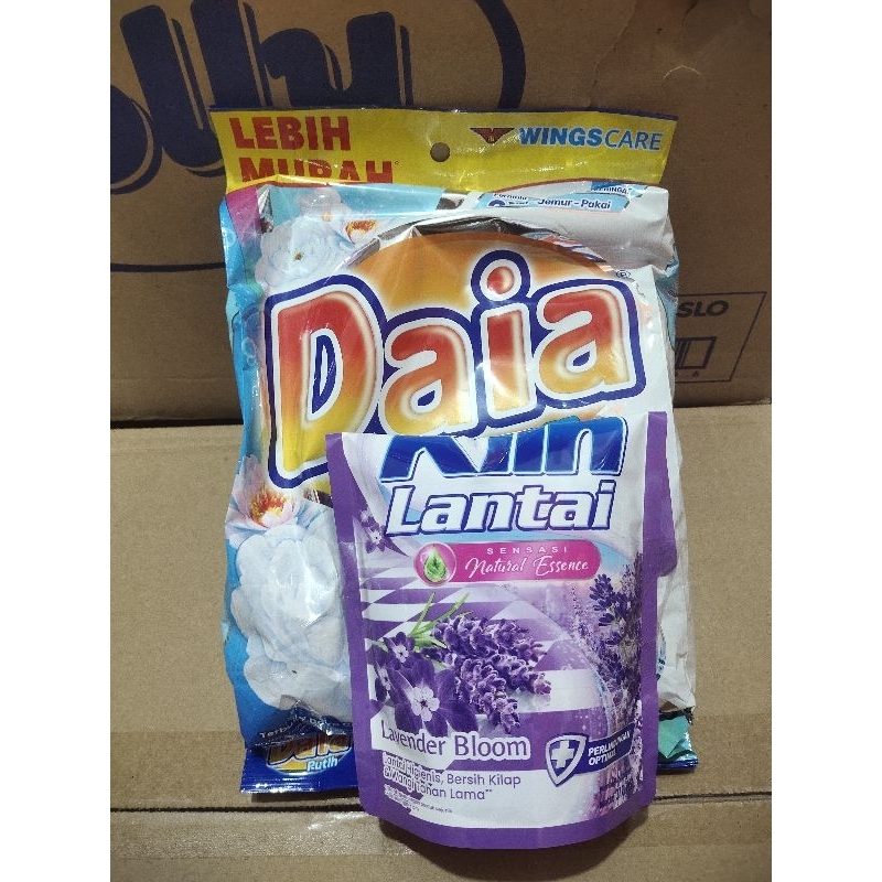Jual Daia Deterjen bubuk 800 gr free soklin lantai 310ml | Shopee Indonesia