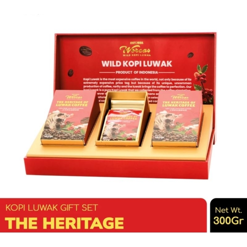 Jual Kopi luwak Heritage isi 3 premium Box | Shopee Indonesia