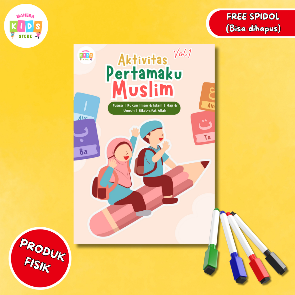 Jual Buku Aktivitas Pertamaku Muslim Activity Worksheet Vol.1 Lembar ...