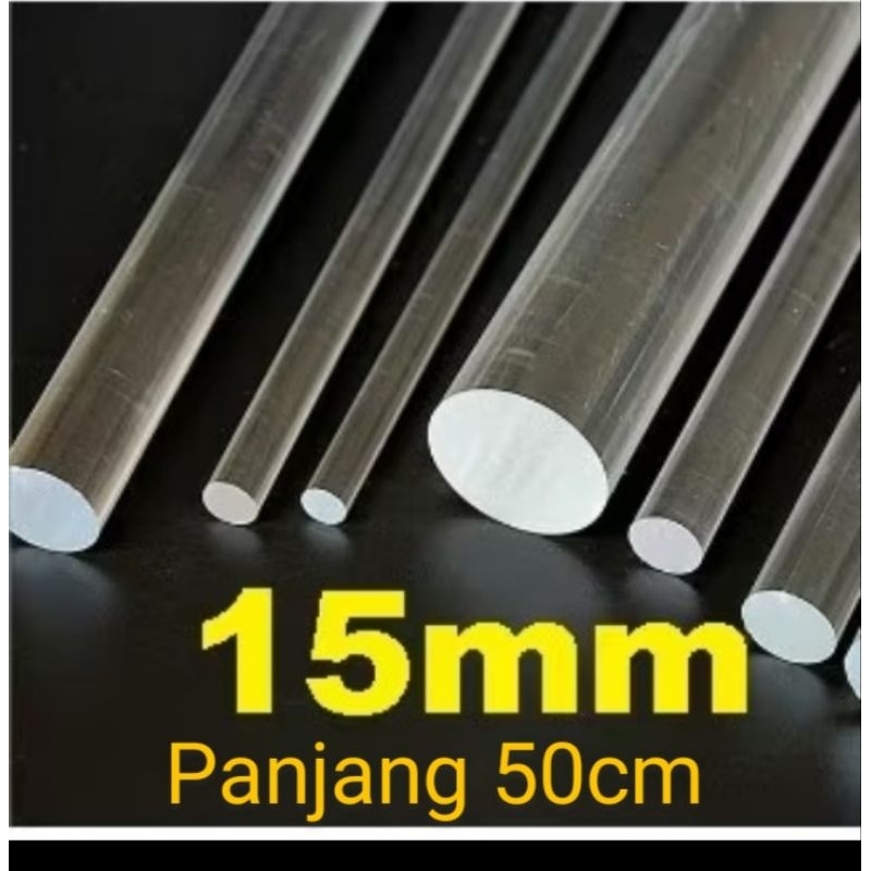 Jual Pipa Acrylic padat / solid diameter 15mm panjang 50cm | Shopee ...