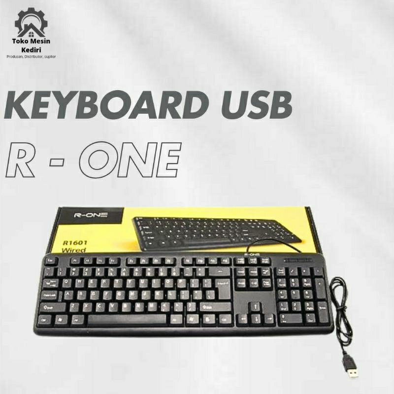 Jual Keyboard USB R-one desain simple & anti tumpah, mudah dioperasikan ...