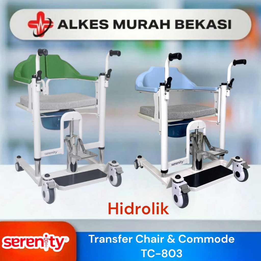Jual SerenityTransfer Chair & Commode TC-803 / Kursi Roda Transfer BAB HIDROLIK | Shopee Indonesia