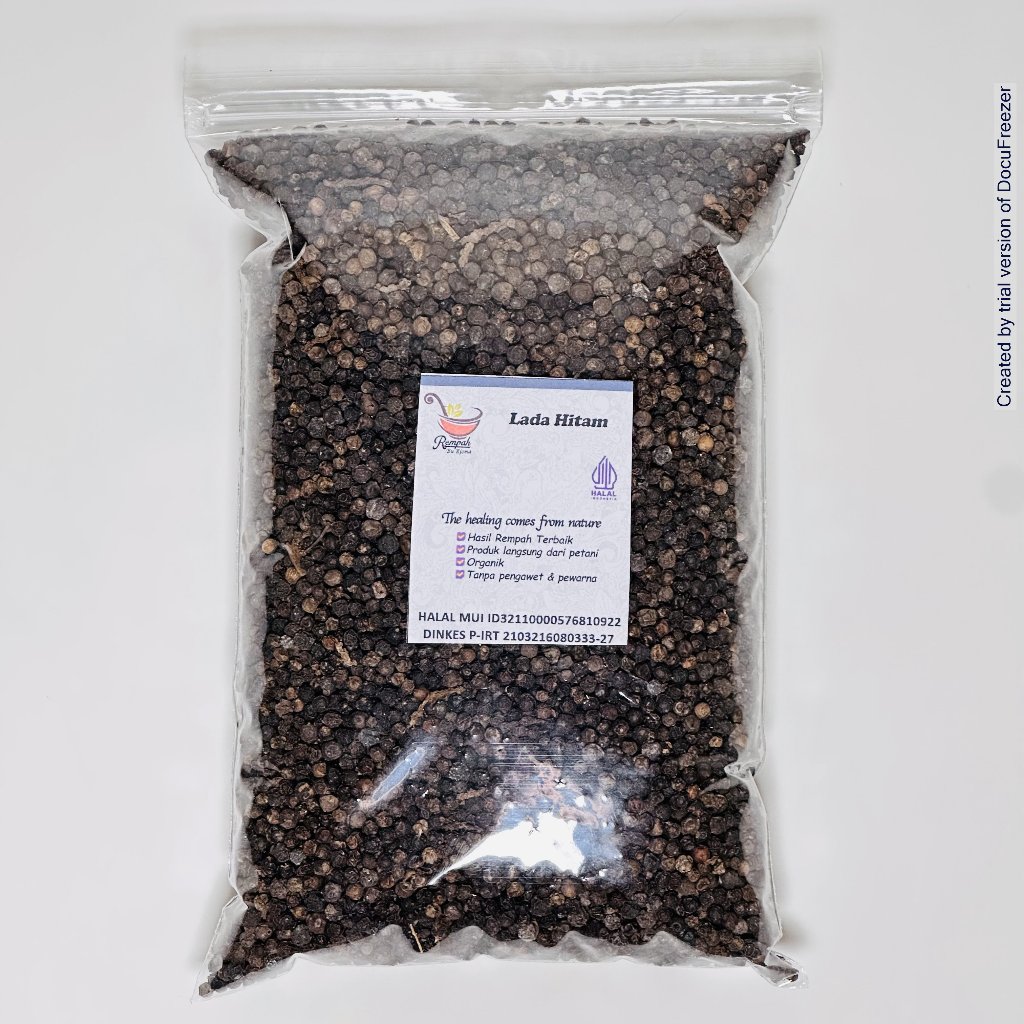 Jual Biji Lada Hitam Utuh Merica Hitam Utuh Blackpaper Grade A Rempah ...