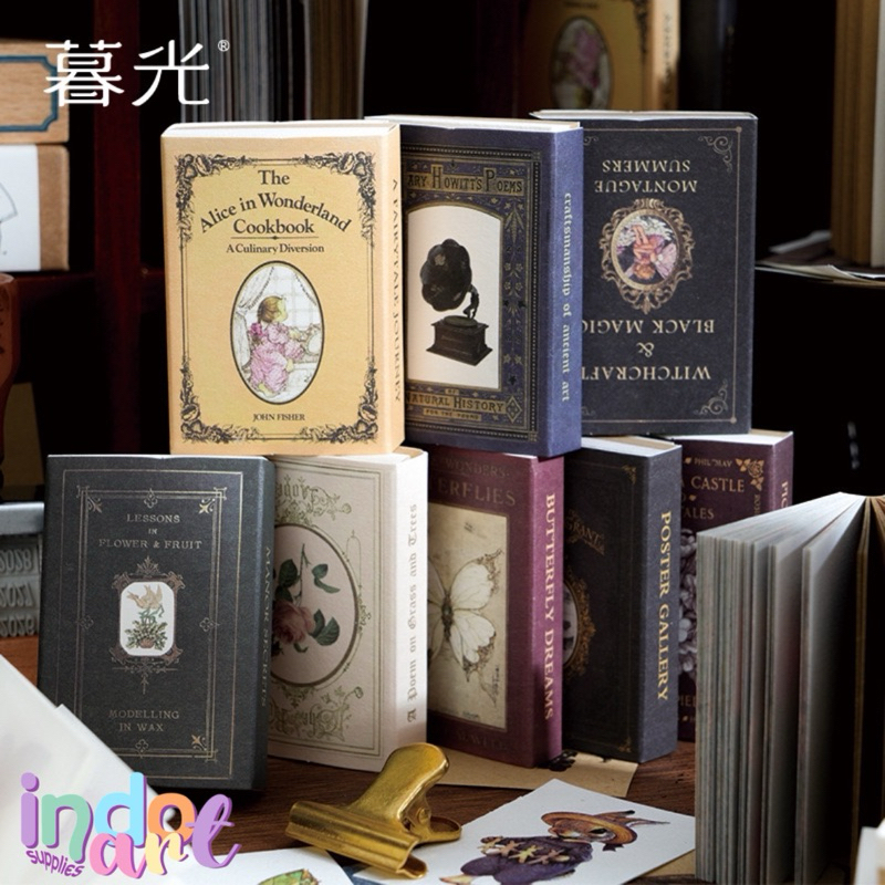 Jual (IAS) SK4 - Material Paper Book Kraft Scrapbook Vintage Alice in ...