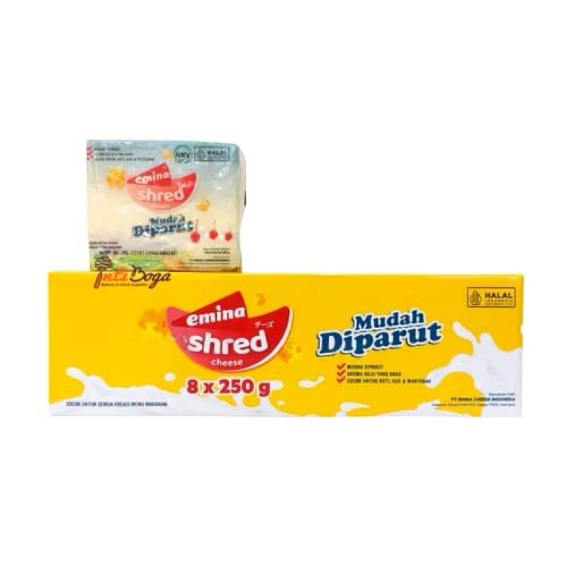 Jual Keju Emina Shred 8x250gr | Keju Cheddar Emina Shred 2kg | Shopee ...