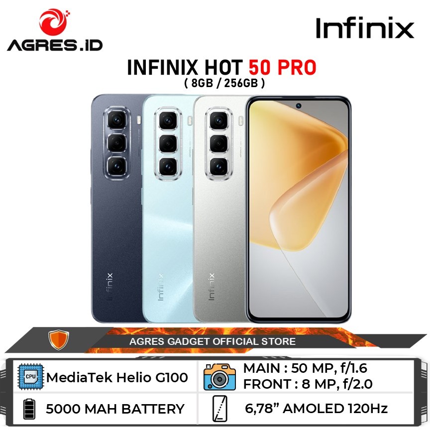 Jual INFINIX Hot 50 Pro 8GB/256GB Garansi Resmi Infinix Indonesia | Shopee Indonesia
