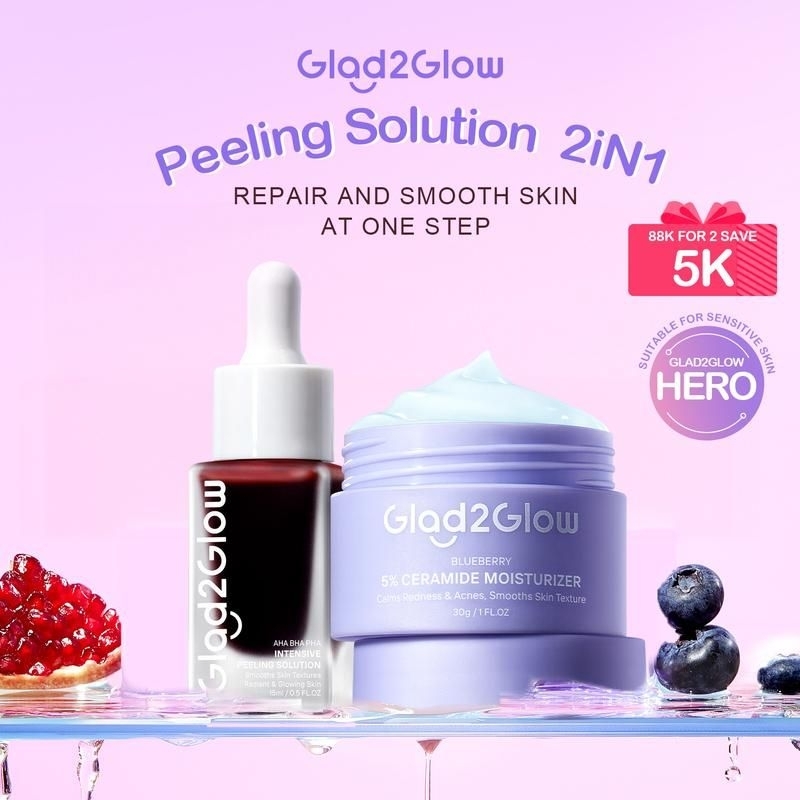 Jual G2G Glad2Glow Peeling 2in1 3in1 Peeling Solution Serum 15 ml ...