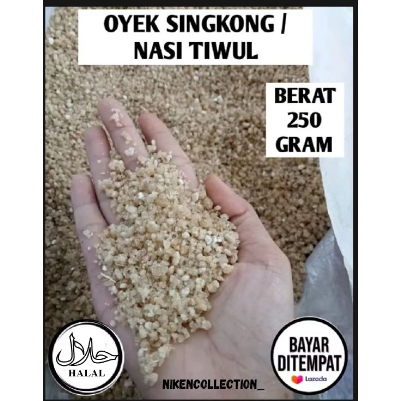 Jual Oyek Singkong Nasi Tiwul Berat 250 Gram | Shopee Indonesia