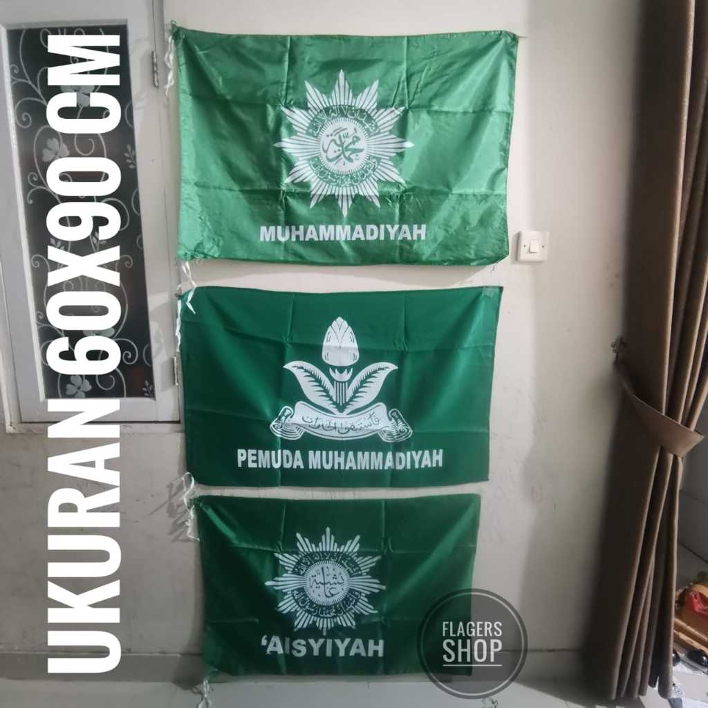 Jual Bendera Muhammadiyah, Pemuda Muhammadiyah, Aisyiyah Ukuran 60x90 ...