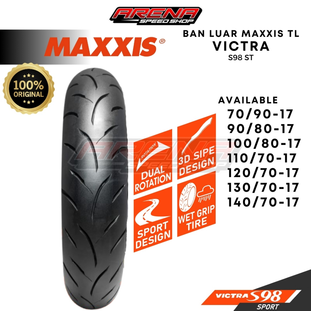 Jual MAXXIS S98 ST Victra TL Ring 17 Ban Luar Tubeless Dual Rotation ...