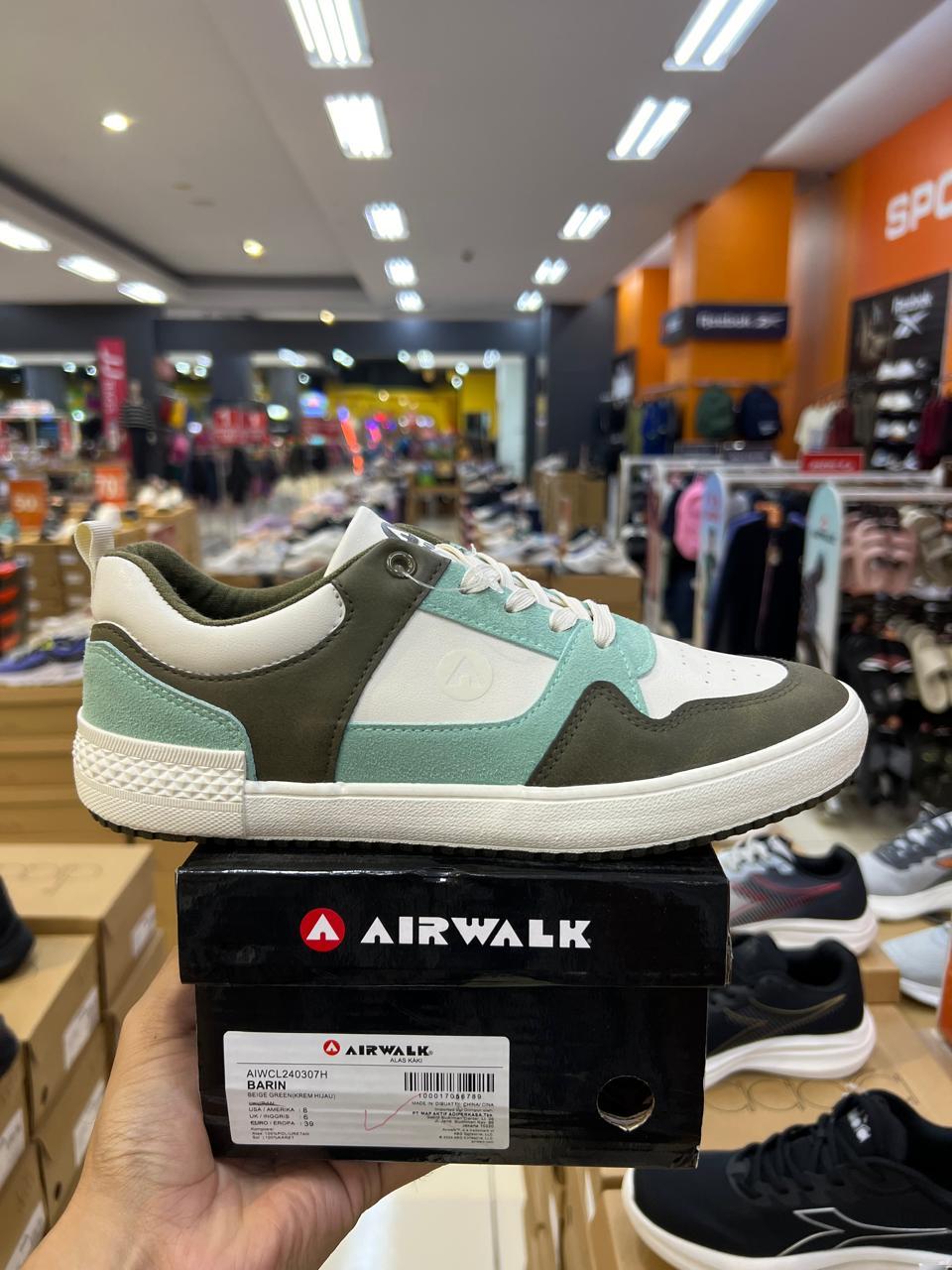 Jual Airwalk Barin Beige Green Women Shoes Original | Shopee Indonesia