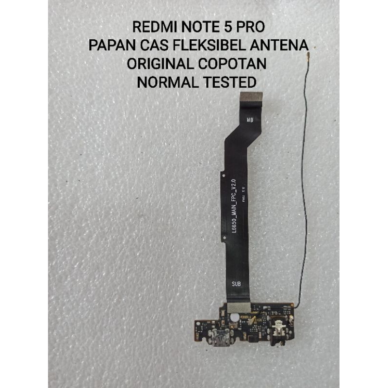 Jual PCB CAS REDMI NOTE 5/5 PRO ORIGINAL COPOTAN NORMAL TESTED | Shopee ...