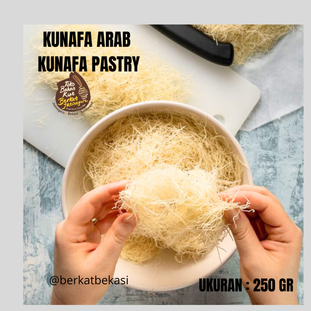 Jual KUNAFA ARAB / KUNAFA PASTRY / KUNAFA BAHAN KUE ASLI 250 GRAM ...