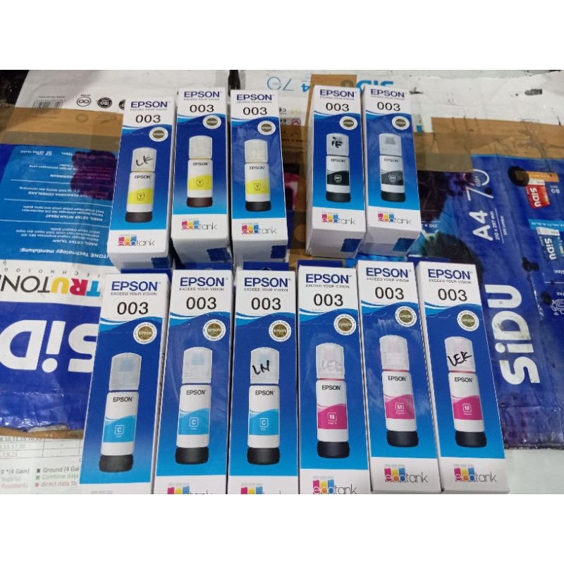 Jual tinta printer Epson L series 003 dan 664 16 botol | Shopee Indonesia