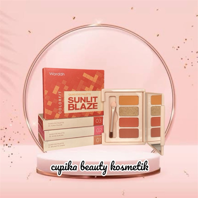 Jual ak,x - WARDAH COLORFIT QUAD EYESHADOW PALETTE - EYE PALLETE 6 GR ...