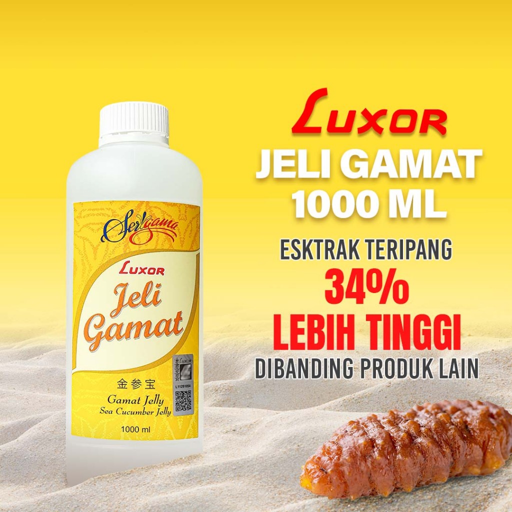 Jual Jelly Gamat Luxor 1000ml Teripang Emas Kualitas Premium Cucumber ...