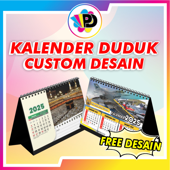 Jual Kalender Duduk Free Custom Desain | Kalender Meja Custom Desain ...