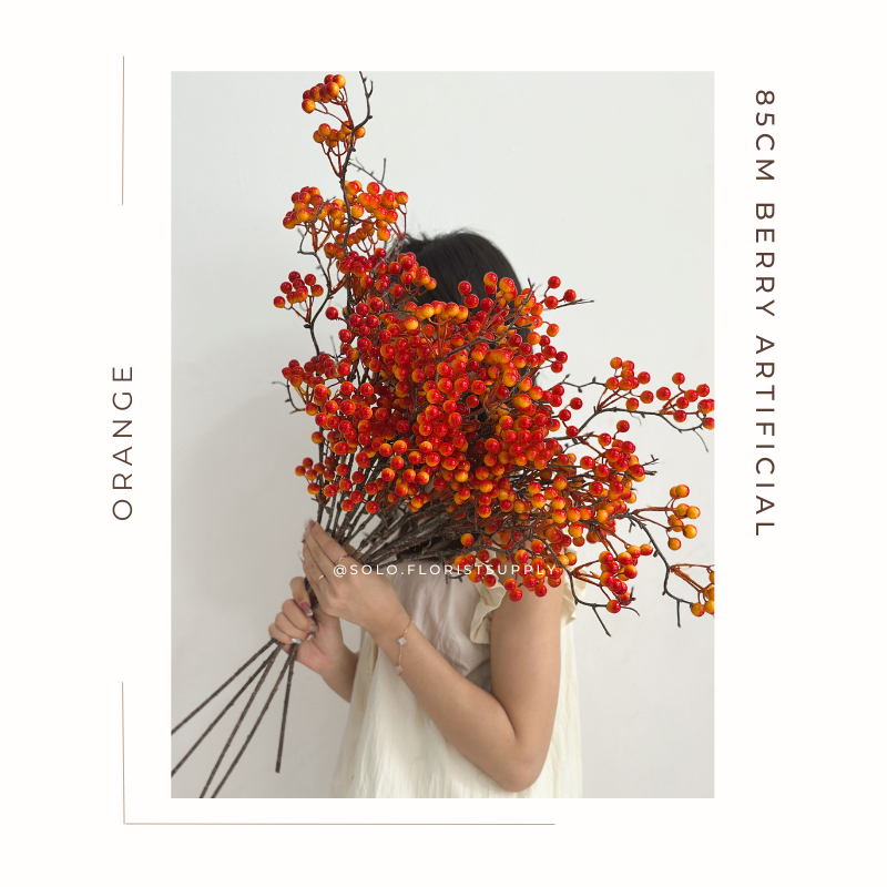 Jual 85cm ARTIFICIAL BERRY Daun Plastik Bunga Artificial Palsu Dekorasi ...