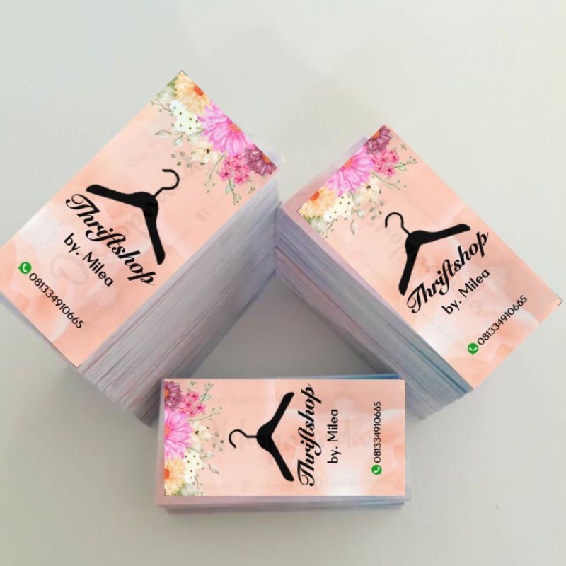 Jual Hangtag bonus tali hangtag custom han tag label baju handtag free ...