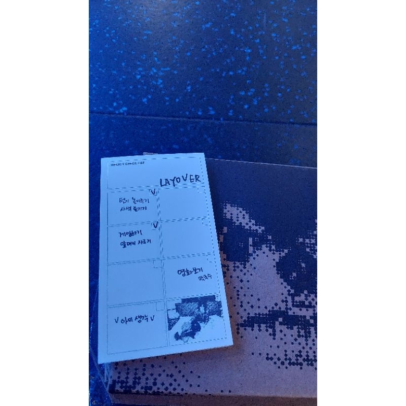 Jual V BTS " 1ST MINI ALBUM LAYOVER " OFFICIAL STICKY NOTE PAPER ...