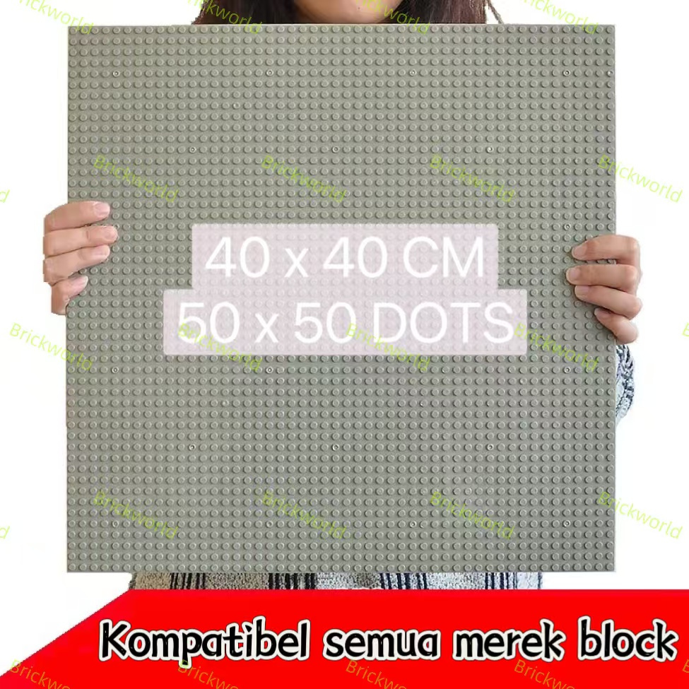 Jual 50 X 50 Dots Base Plate Blocks Building 40x40 CM Bricks Bangunan ...