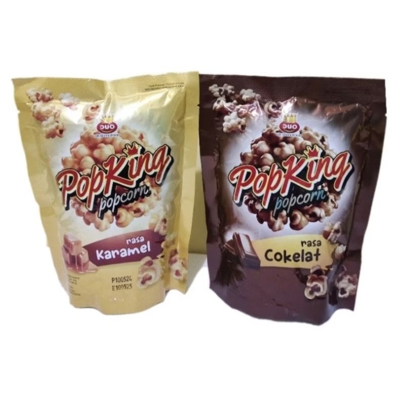 Jual (5 BKS)POP KING DUO/POP CORN COKLAT ATAU CARAMEL | Shopee Indonesia