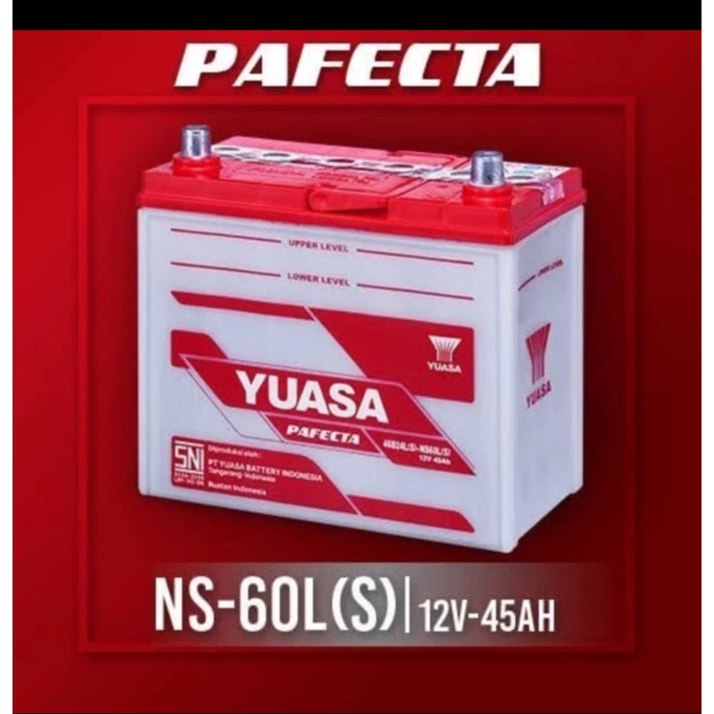 Jual Aki Basah Yuasa Pafecta NS60LS Vios Innova 12V 45Ah 46B24LS | Shopee Indonesia